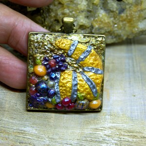 Cornucopia Horn of Plenty Polymer Clay Pendant - Etsy