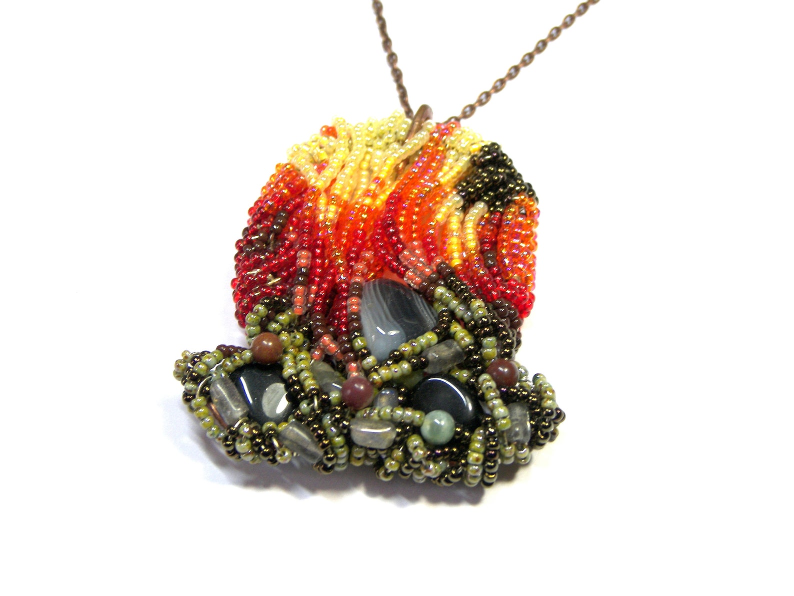 FIRE Talisman Pendant - Etsy