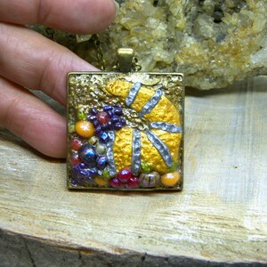 Cornucopia Horn of Plenty Polymer Clay Pendant - Etsy