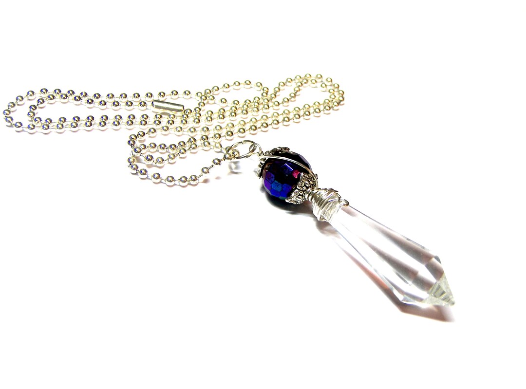 Crystal Point Prism Pendant - Etsy