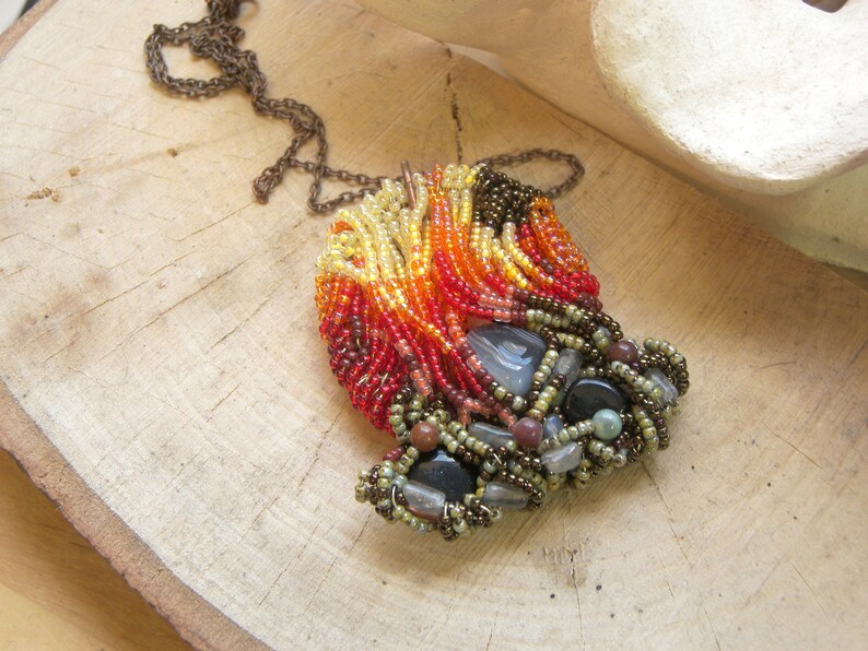 FIRE Talisman Pendant - Etsy