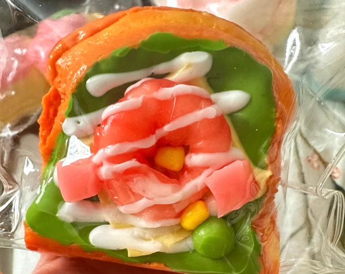 Taba Squishy Toy | Prawn Ham Toast Squishy Squeeze Toy Anxiety Stress ...