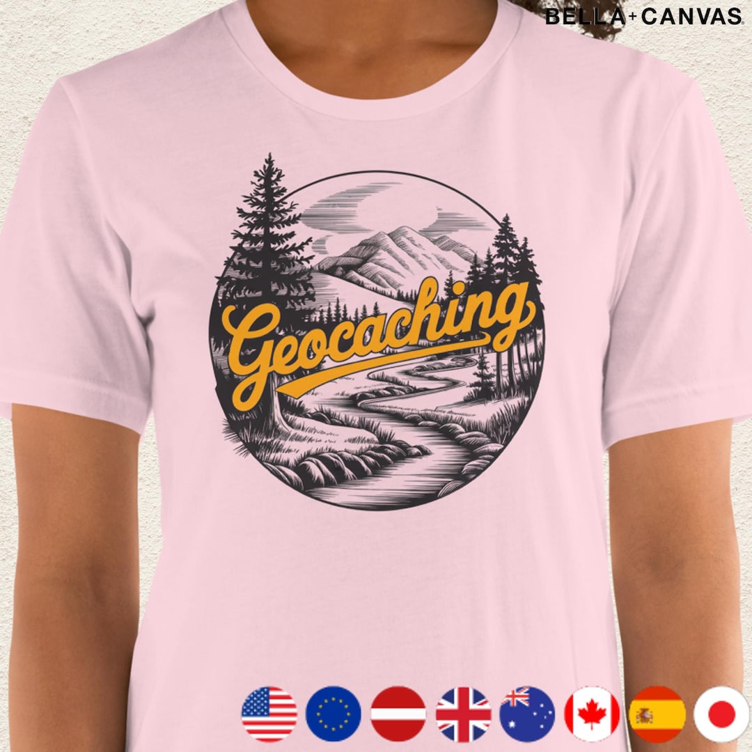 Geocaching T-shirt: Vintage Style Adventure Tee for Outdoor Enthusiasts ...