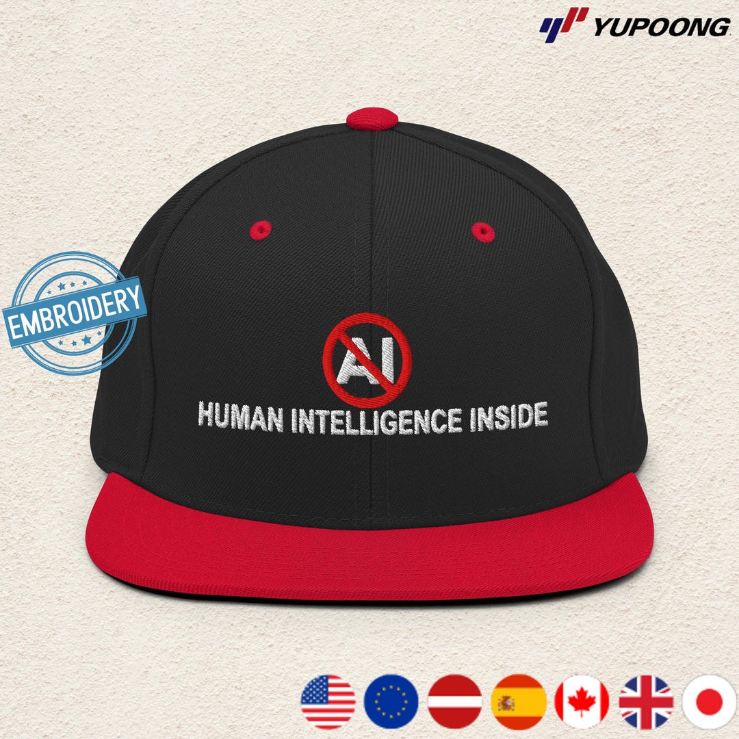Tech Snapback Hat: Human Intelligence Inside, Cool Cap for Tech Lovers ...