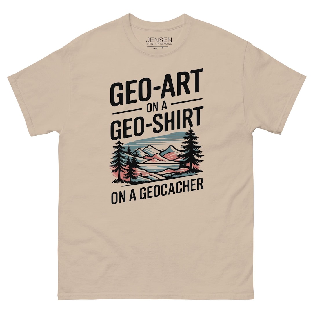 Geo-art on a Geo-shirt on a Geocacher Shirt Funny Geo-art Design for ...