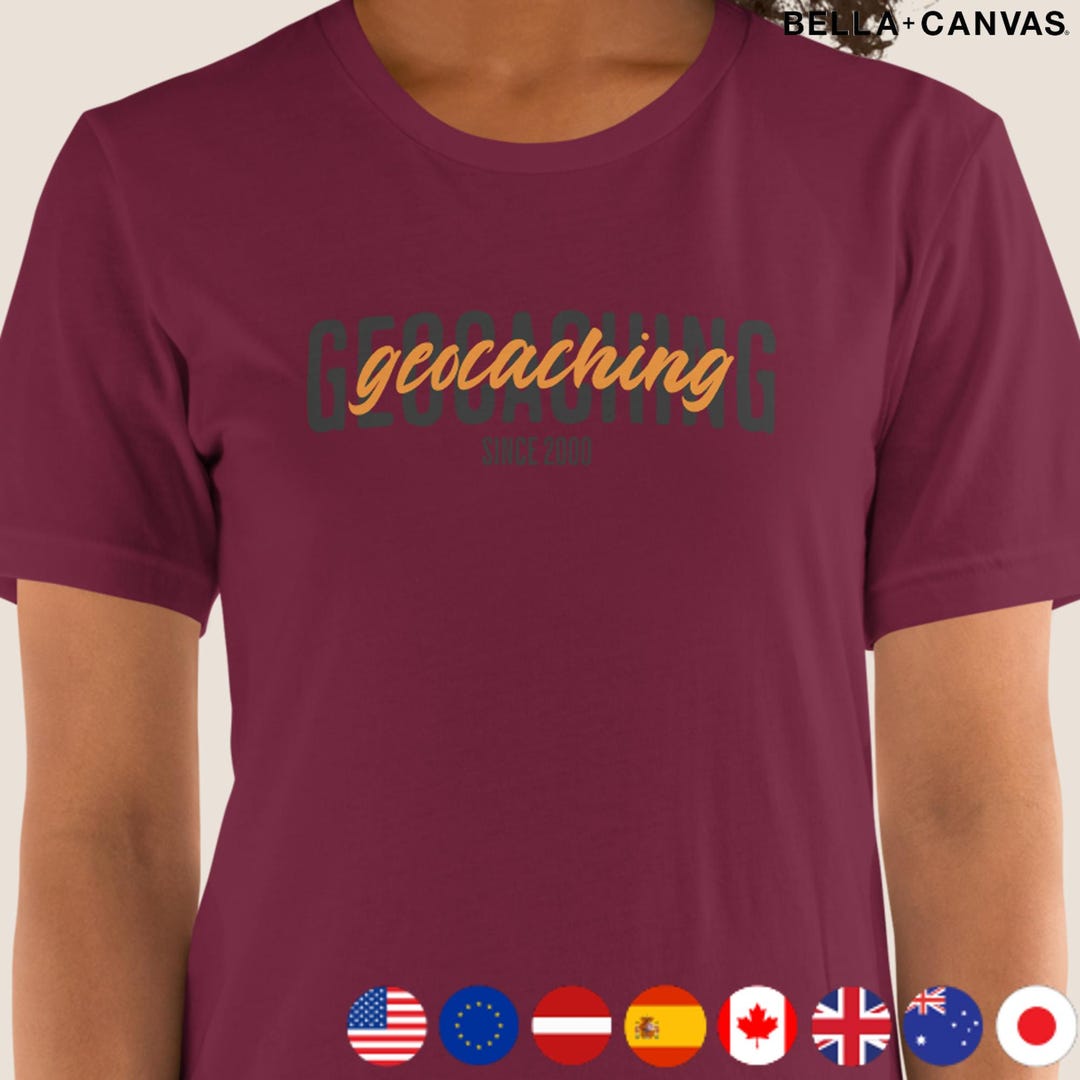 Personalized Geocaching T-shirt: Vintage Minimalist Design, Perfect for ...