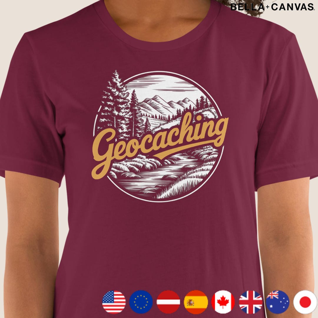 Geocaching T-shirt: Vintage Style | Outdoor Adventure Shirt | Gift for ...