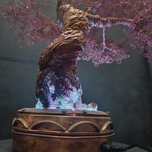 LED Illuminated Copper and Brass Bonsai Sycamore Tree - Etsy