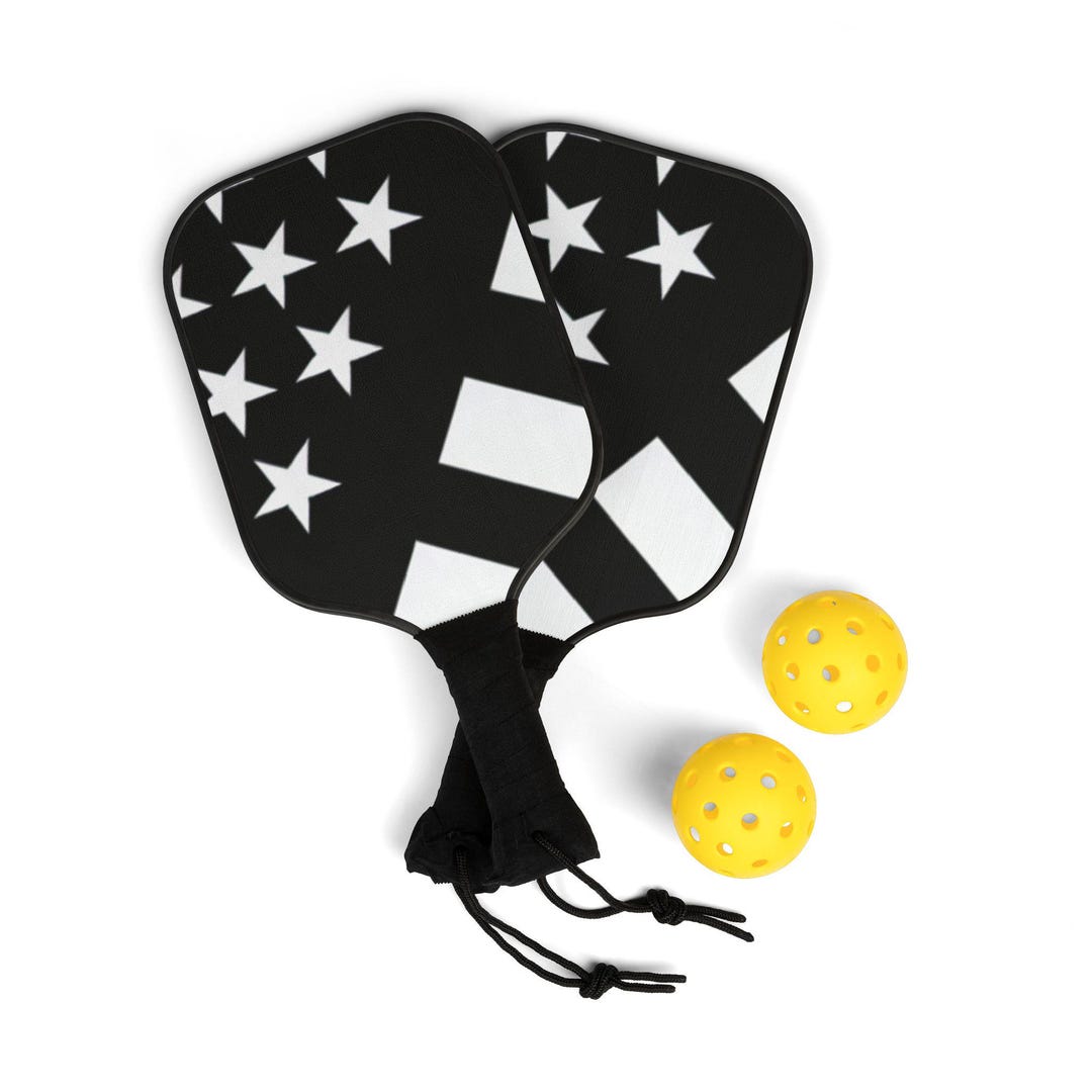 Pickleball Set, American Flag Pickleball Paddle, Fun Pickleball Gear ...