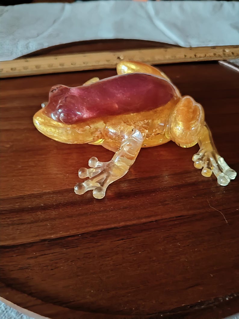 Frog Red, Pink, Purple Gold Flake - Etsy