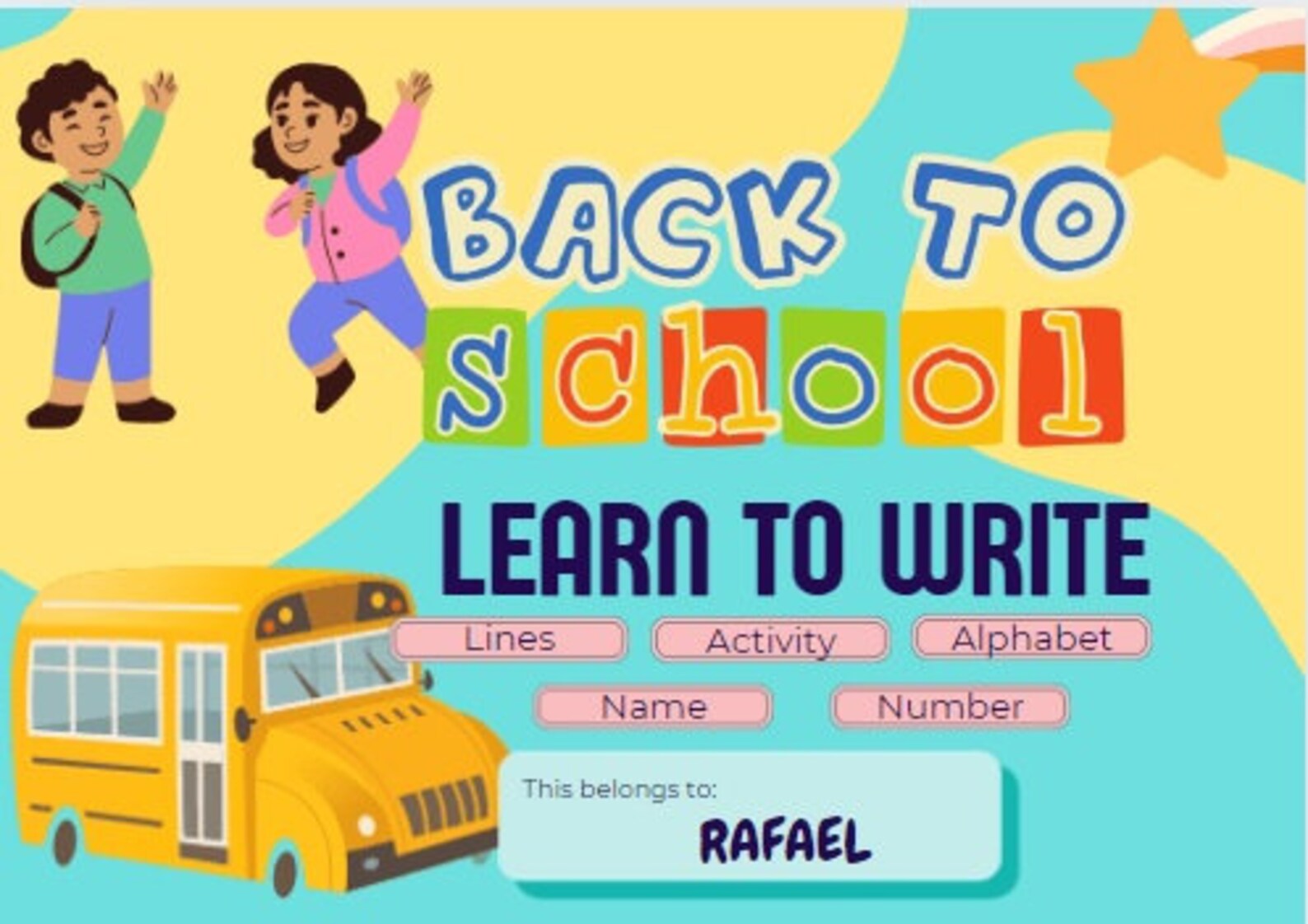 Tracing Letters, Lines, Alphabet & Numbers Worksheet Bundle - Etsy