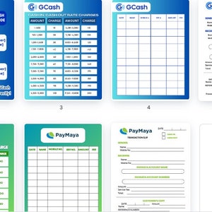 Gcash & Paymaya Transaction Record Editable - Etsy