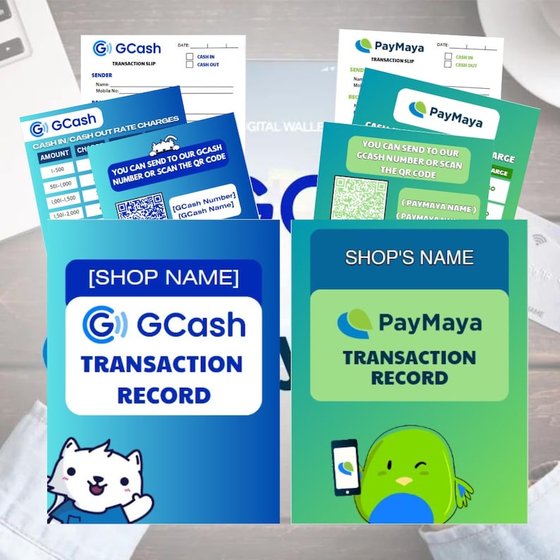 Gcash & Paymaya Transaction Record Editable - Etsy
