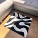 Zebra/black and White Tufting Rug - Etsy