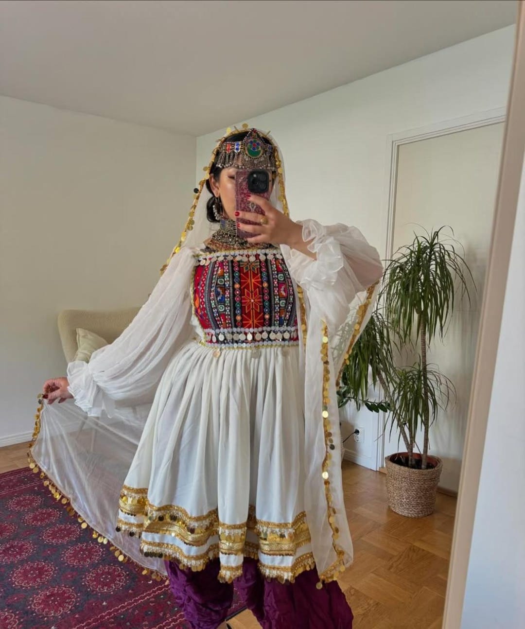 White Short Afghani Frock.afghan Kochi Nikkah Dress, - Etsy
