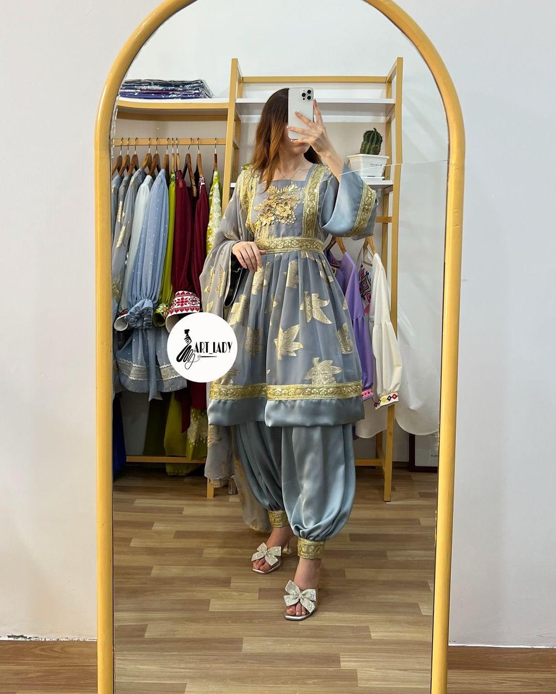 Short Afghan Kochi Indian Party Dress for Women - Etsy