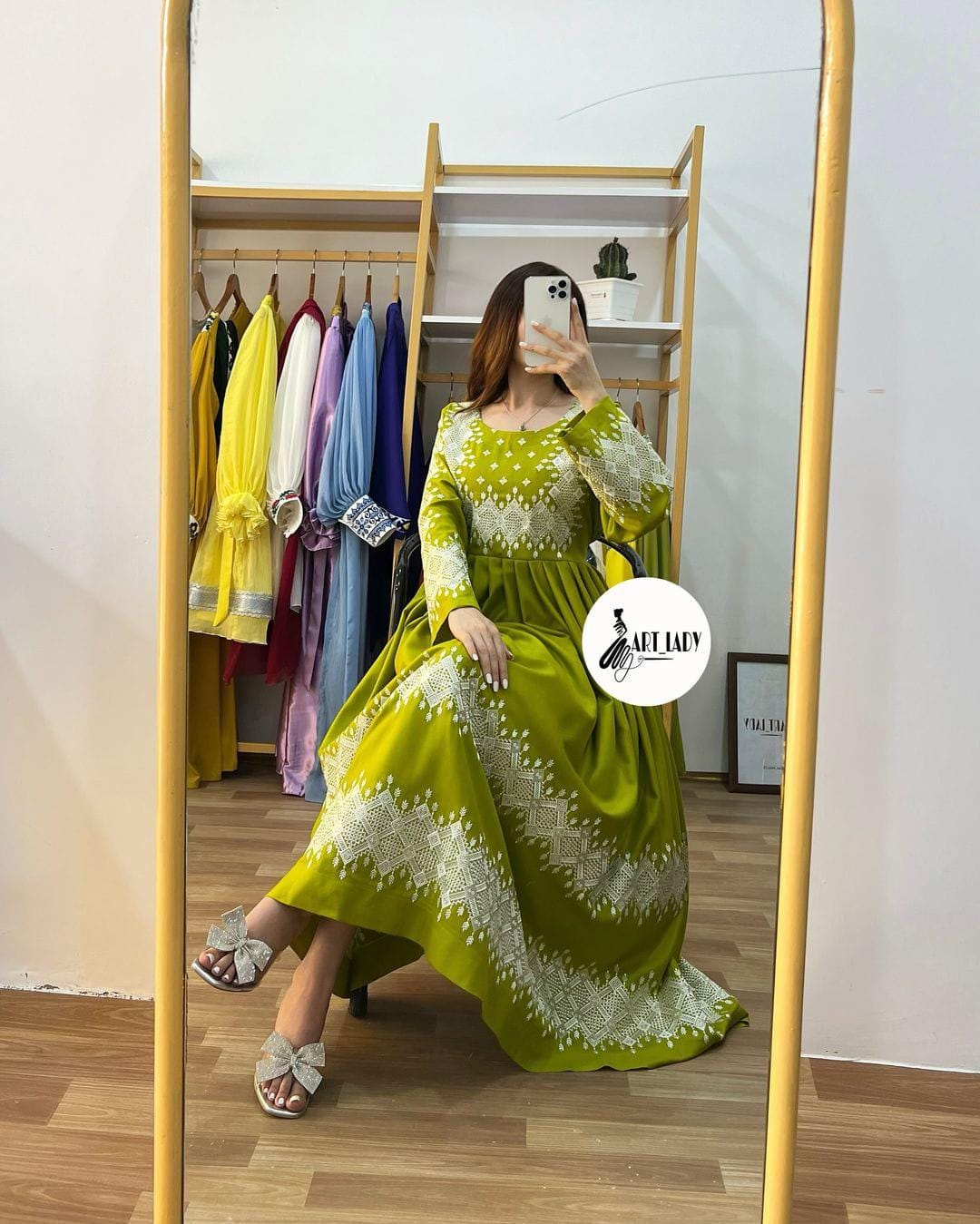 Long Green Afghan Kochi Turkish Style Indian Maxi Dress for Women - Etsy