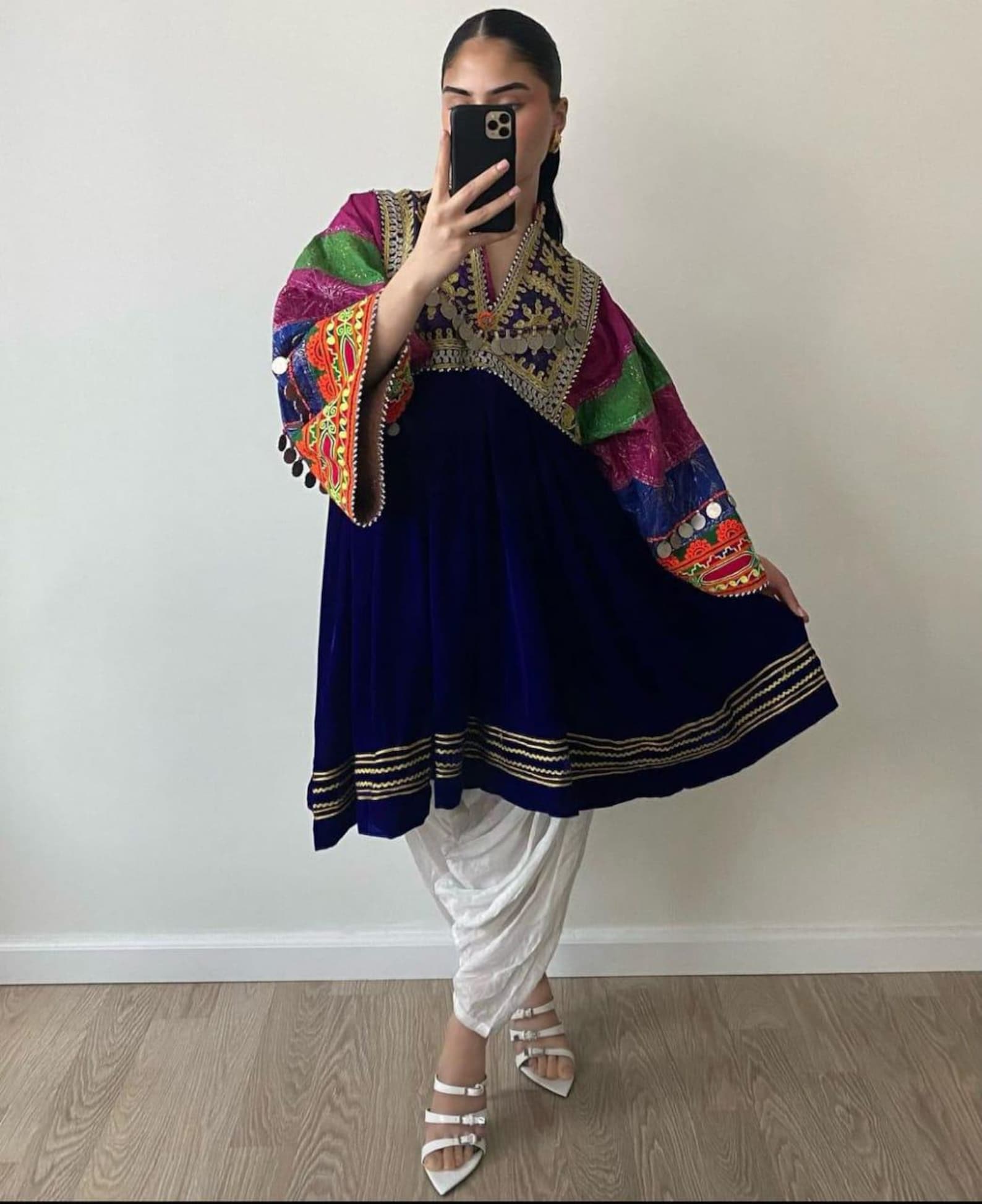 Afghan Short Kochi Indian Style Party Dress for Women - Etsy