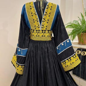 Afgan Long Turkish Kochi and Arabic Style of Black Party Maxi for Women ...