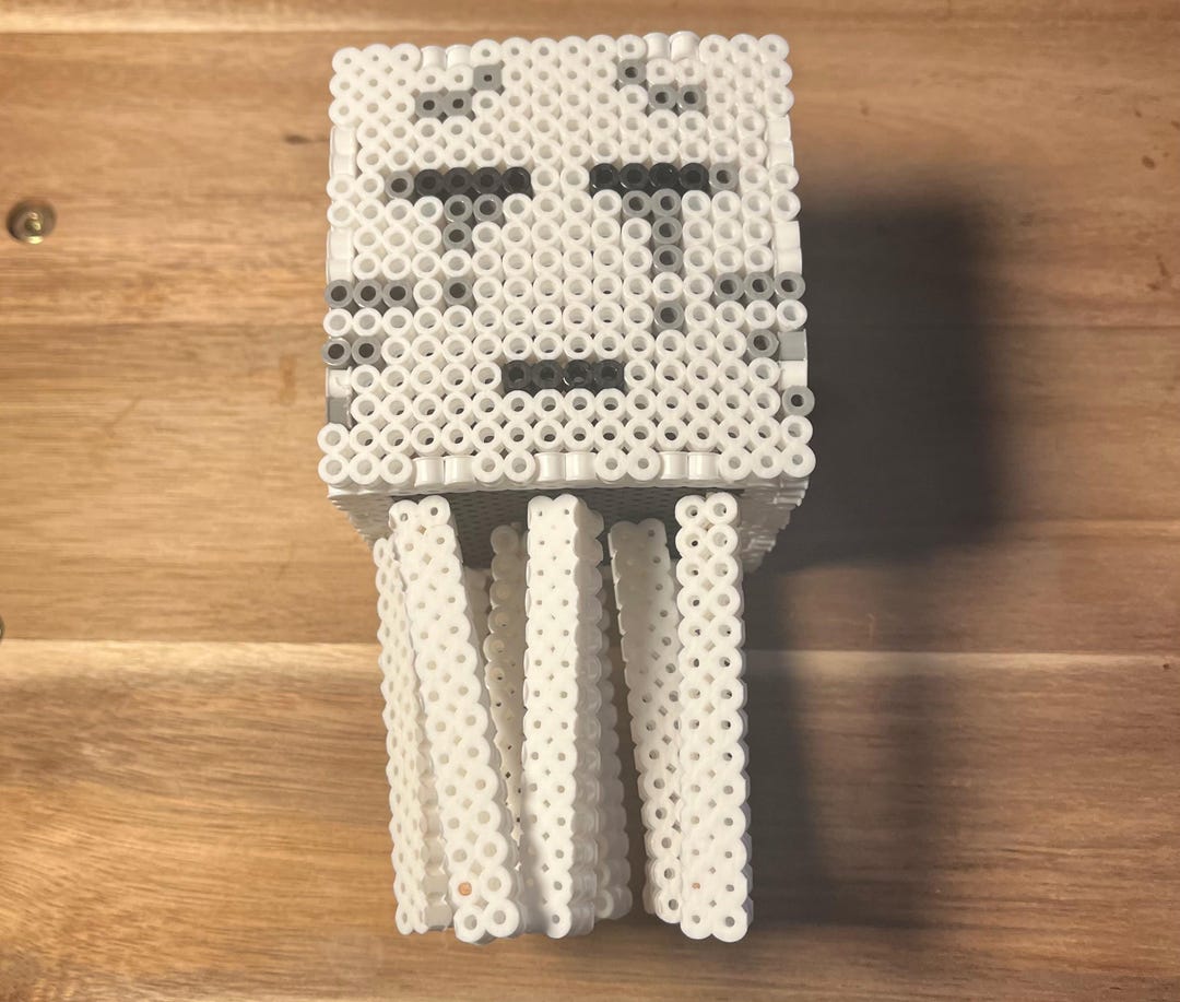3D Minecraft Ghast Bead Art - Etsy