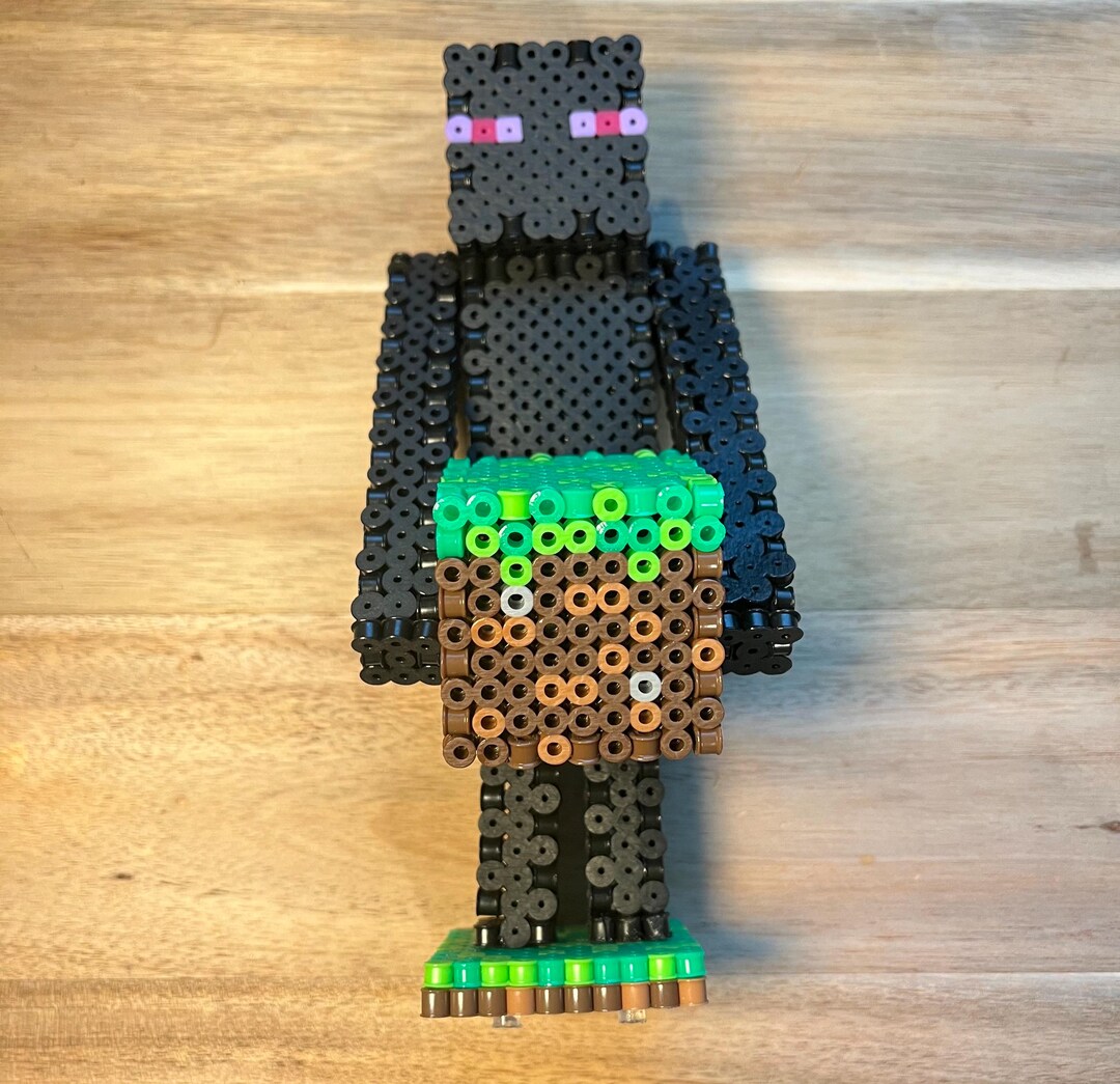 3D Minecraft Enderman Bead Art - Etsy