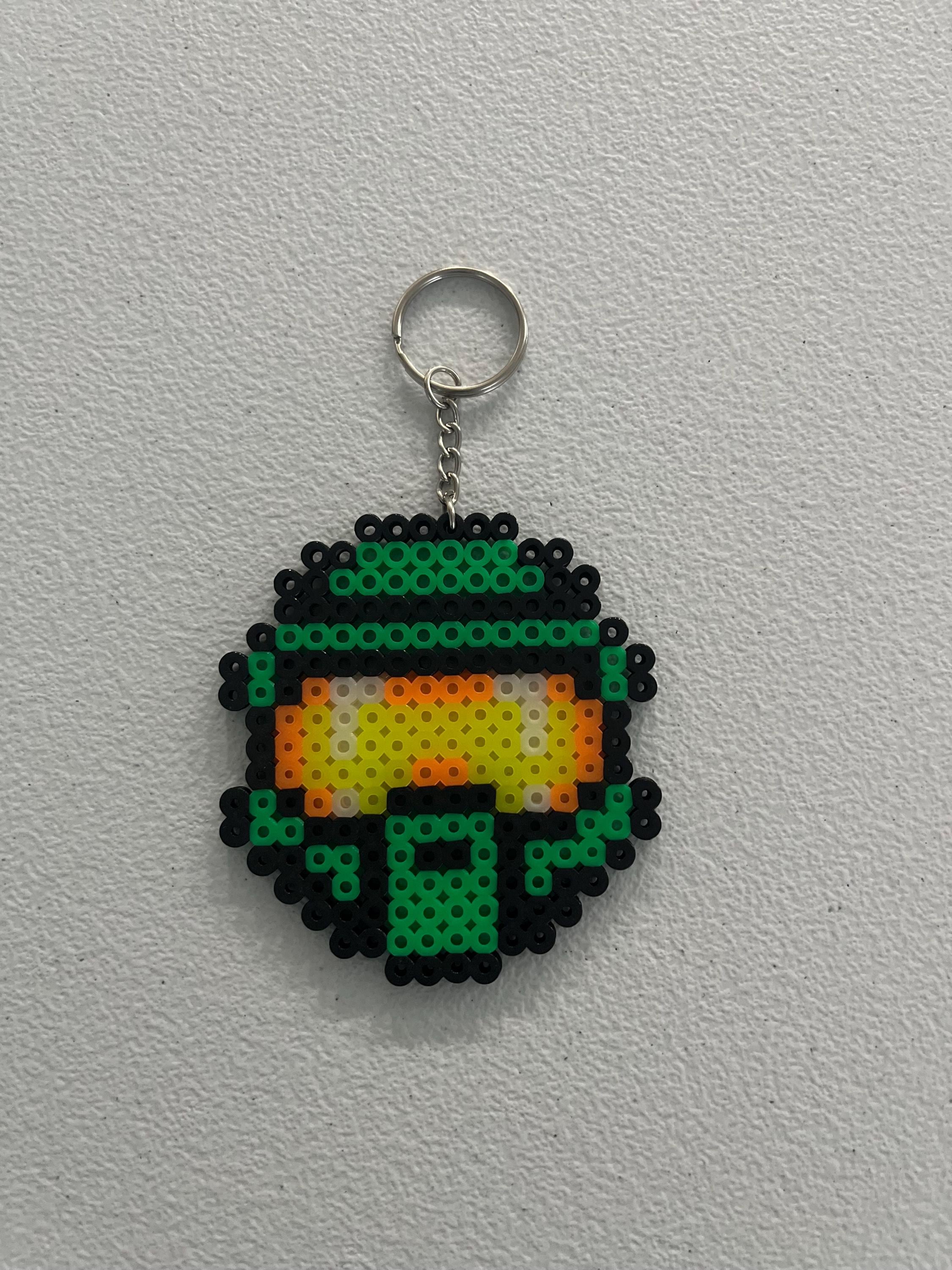 Master Chief Keychain Bead Art - Etsy