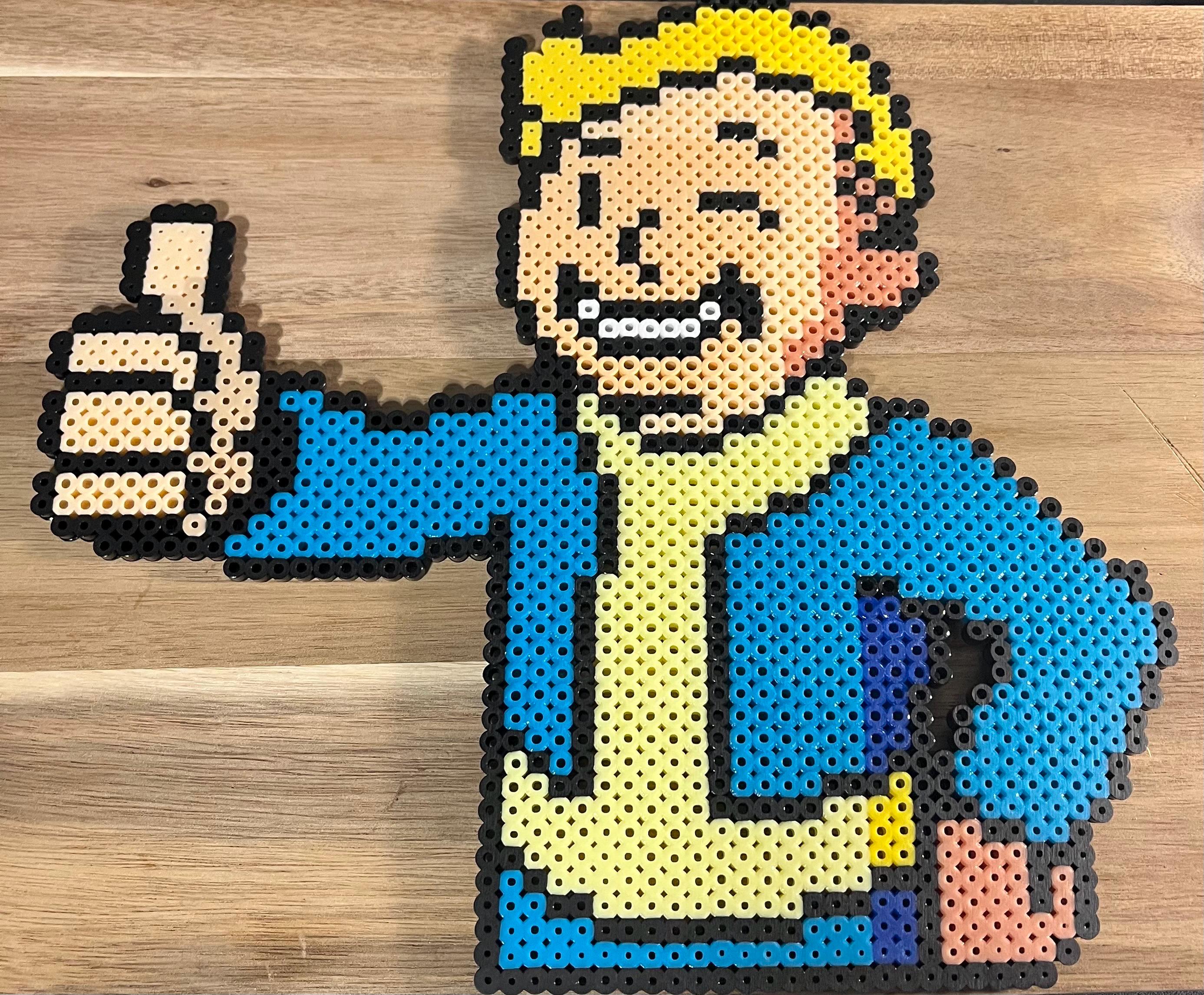 Fallout Vault Boy Bead Art - Etsy
