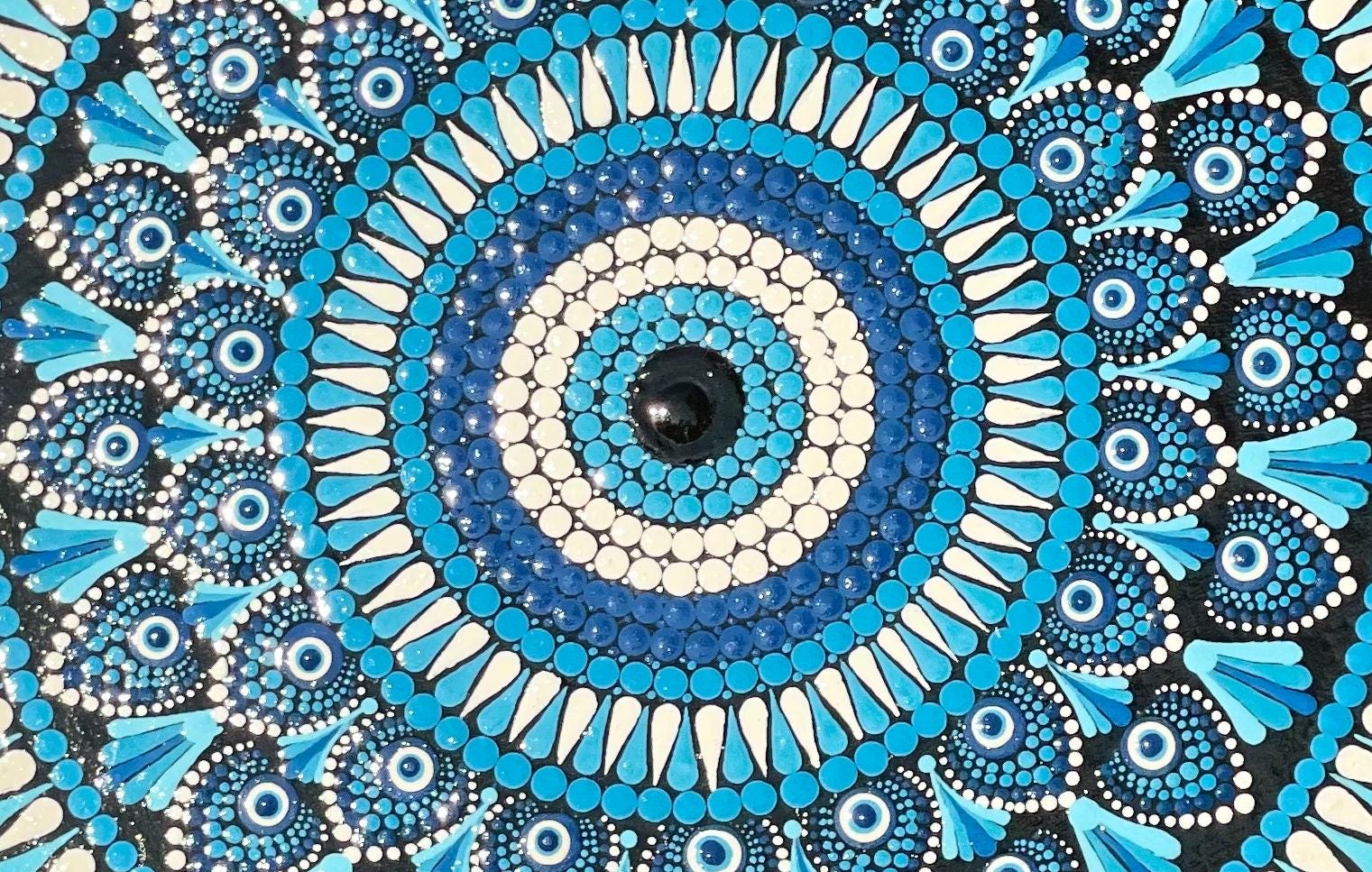 Mandala Evil Eye, Evil Eye Wall Charms, Evil Eye Wall Hanging, Large ...