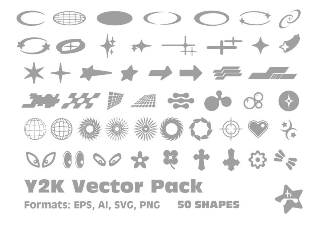 Y2K Vector Pack - Etsy