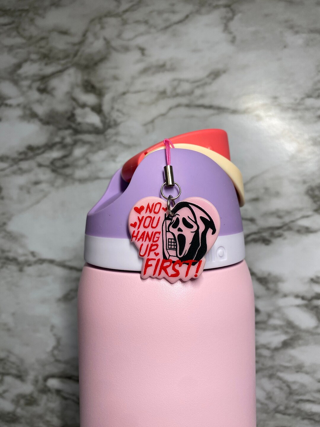 Owala Charm Ghostface Scream Halloween Tumbler Charm - Etsy