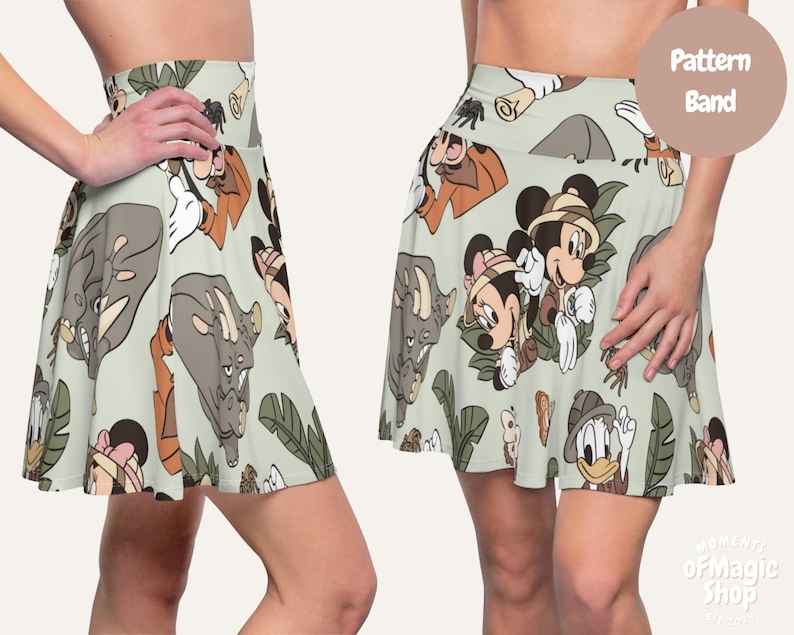 Kingdom Mouse Gang Inspired Run Skirt | Women's Magical Skater Skirt - Etsy