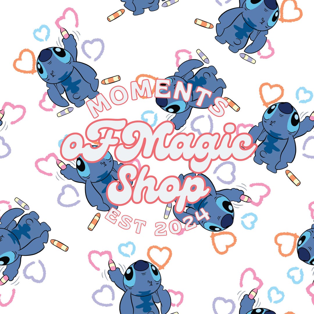 Blue Alien Dog Valentines Day Seamless Pattern File Magical Seamless ...