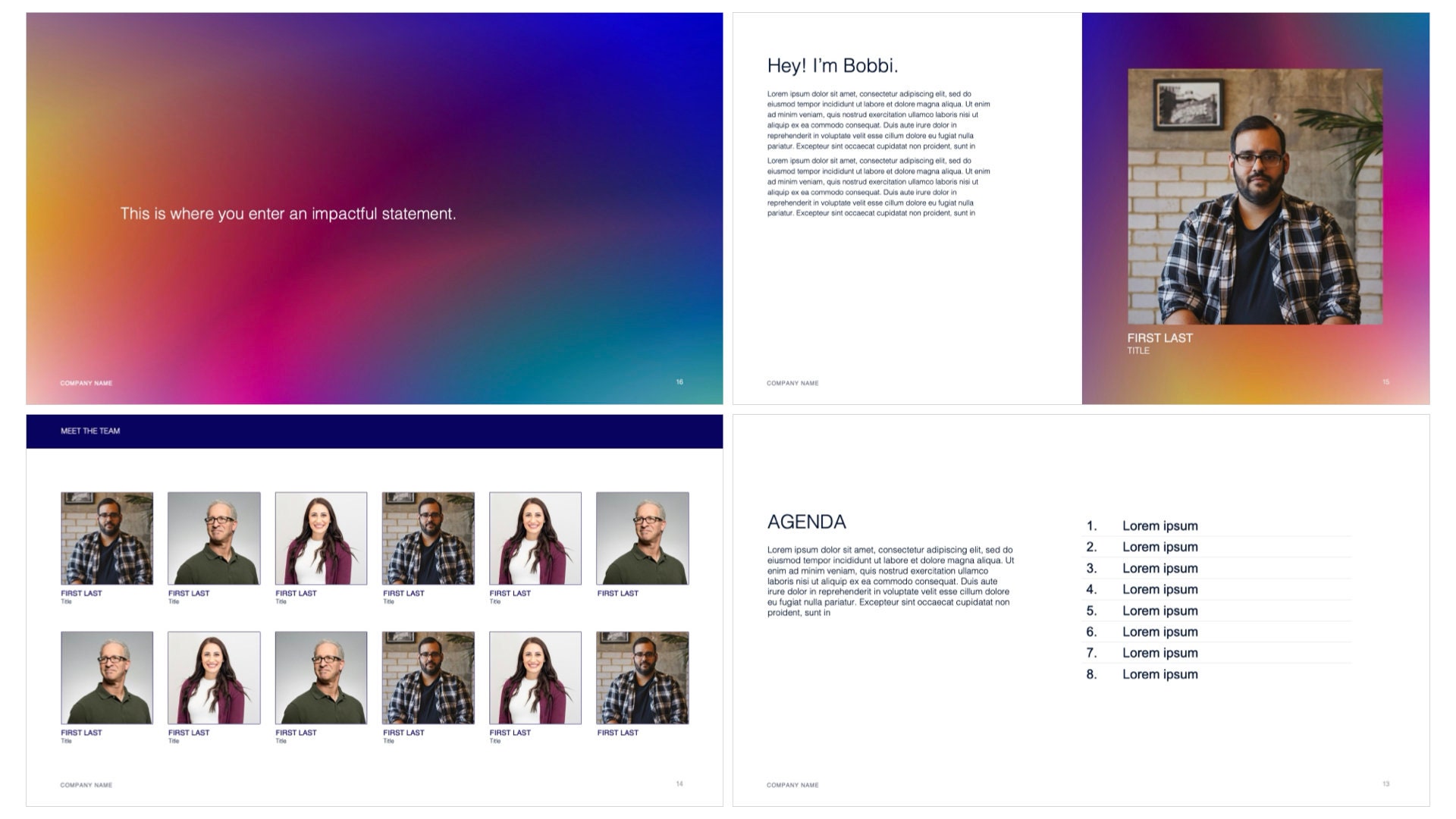 Professional Powerpoint Deck for Pitches, Presentations, Investors ...