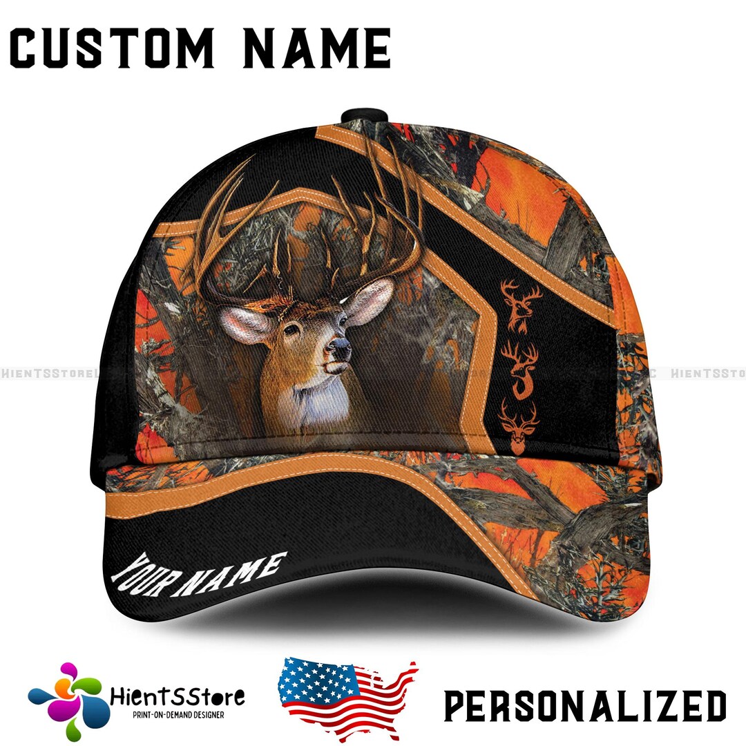 Custom Name Deer Hunting Cap - Personalized Camo Hat With Name Perfect ...