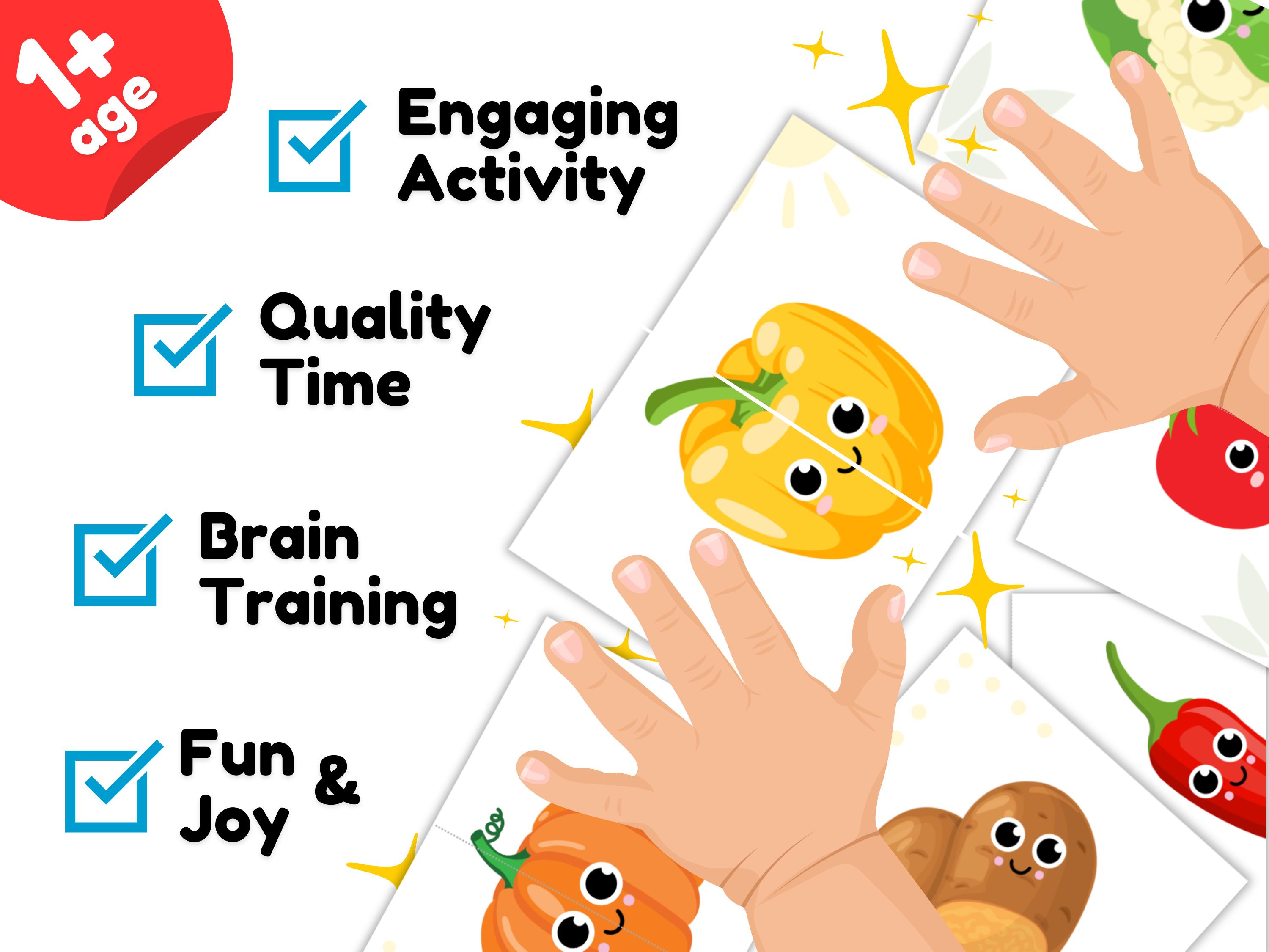 Vegetables Matching Cards, Printable Matching Game for Toddlers & Kids ...