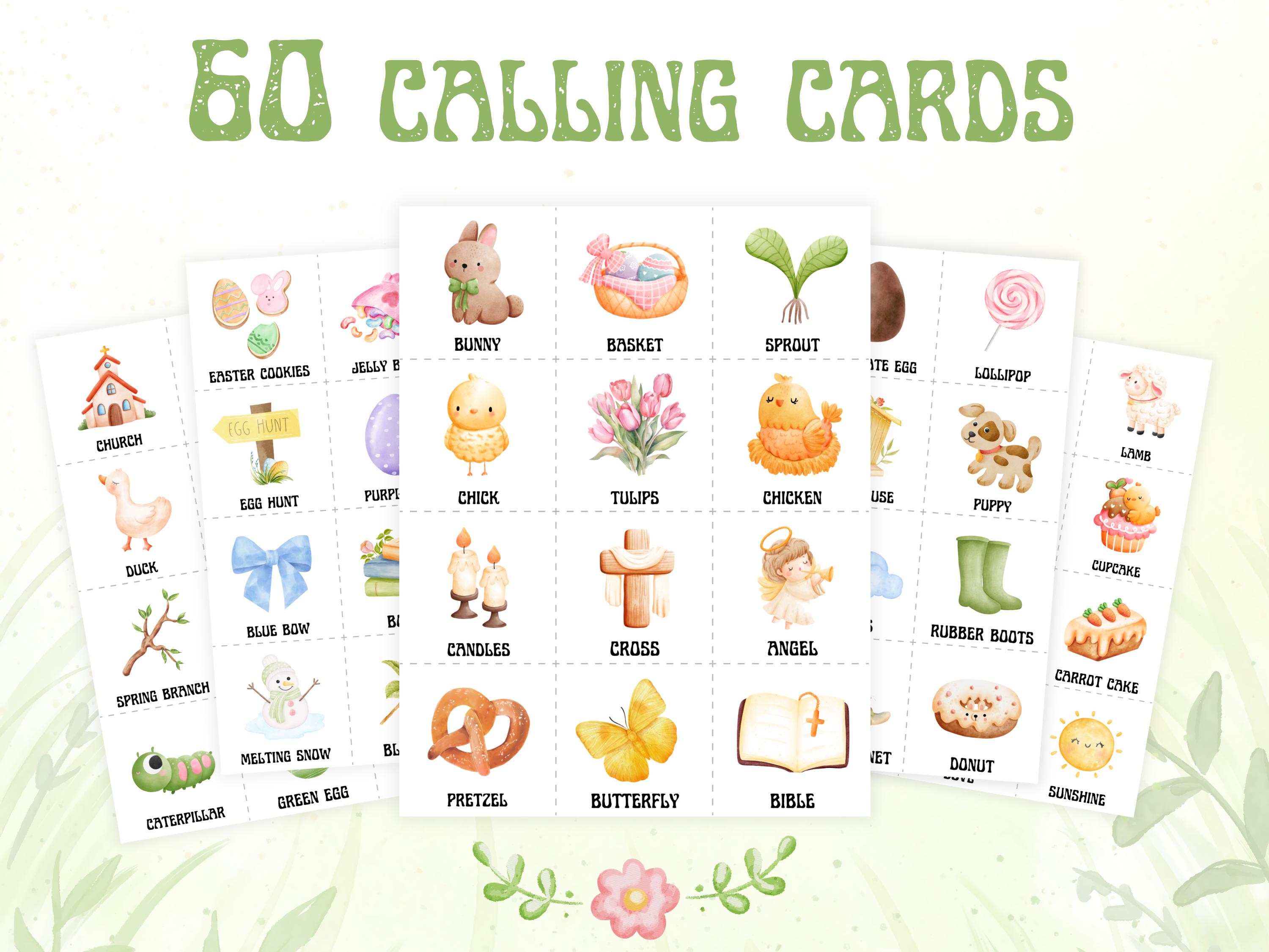 50 Easter Bingo Cards, Printable Spring Bingo, Easter Party Game for ...