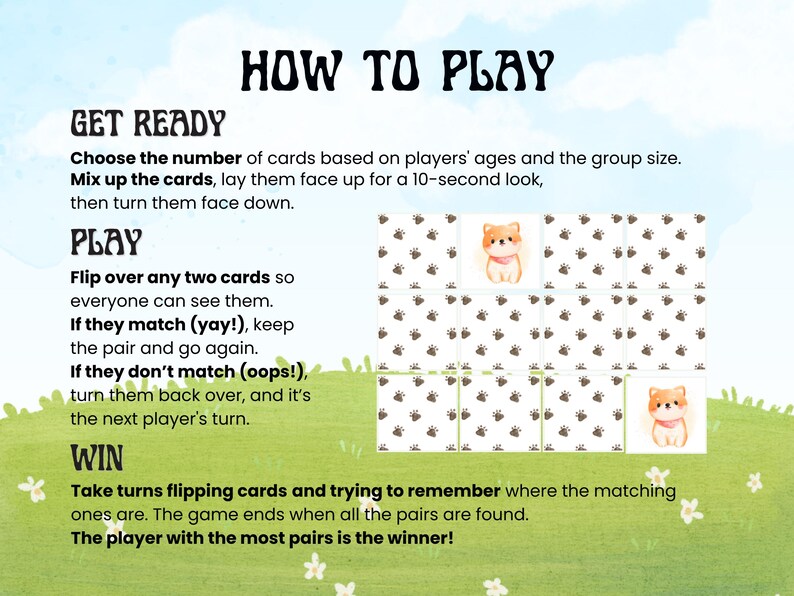 Printable Camping Memory Game - Fun Matching Activity for Kids (instant ...