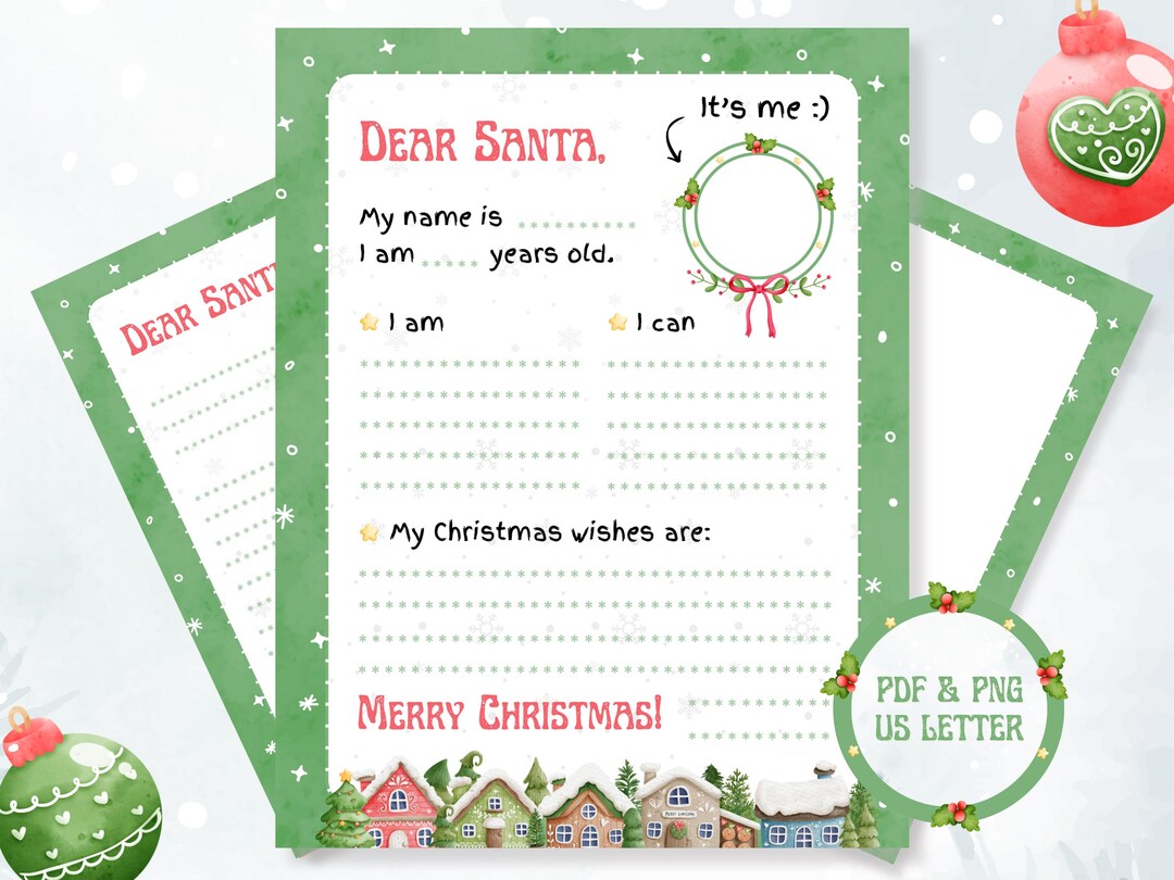 Motivational Letter to Santa, Non-editable Printable Letter for Kids ...