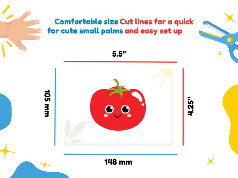 Vegetables Matching Cards, Printable Matching Game for Toddlers & Kids ...
