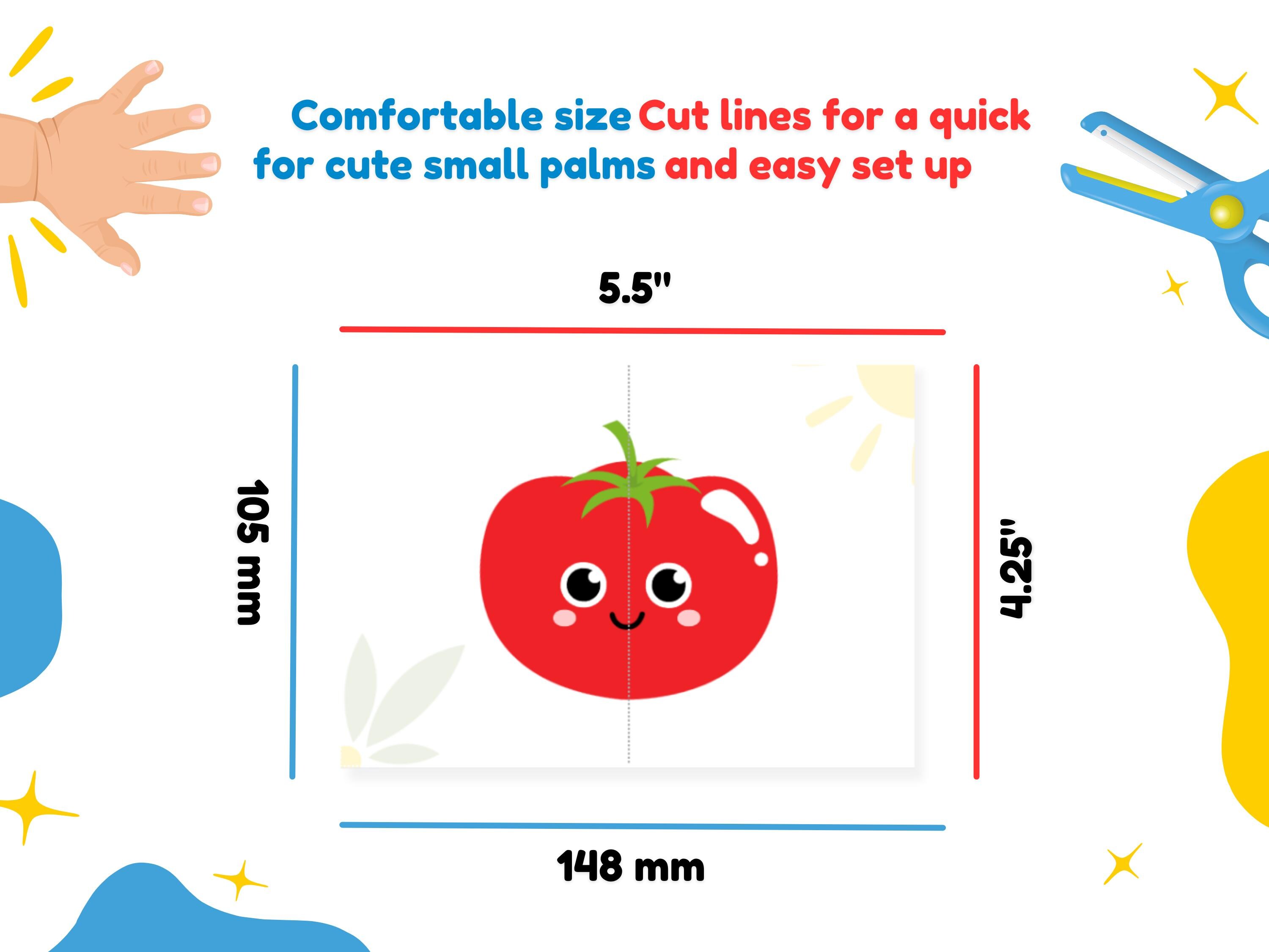 Vegetables Matching Cards, Printable Matching Game for Toddlers & Kids ...