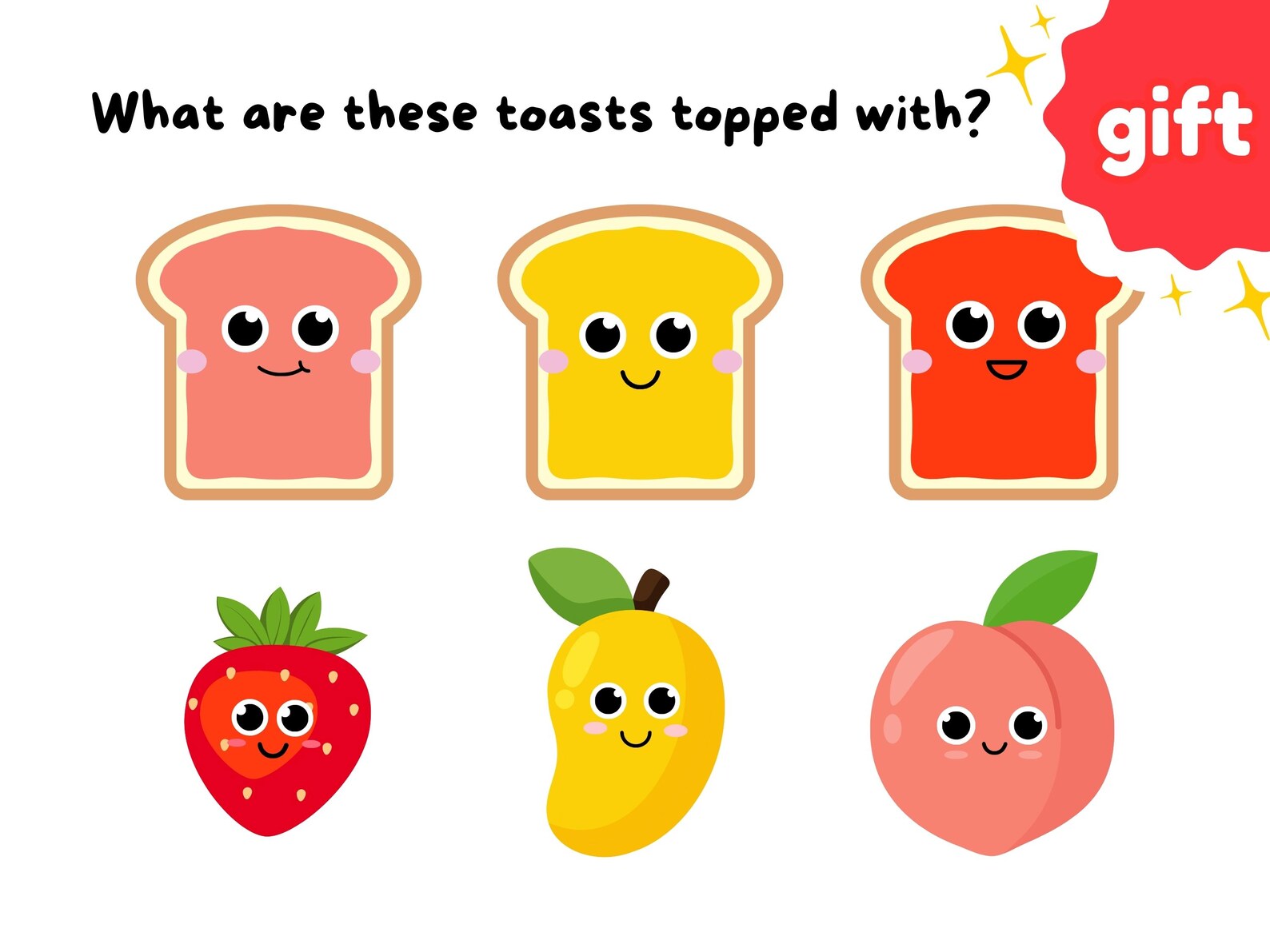 Fruit Matching Game: Printable Puzzle for Toddlers (instant Download ...