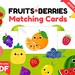 Fruit Matching Game: Printable Puzzle for Toddlers (instant Download ...