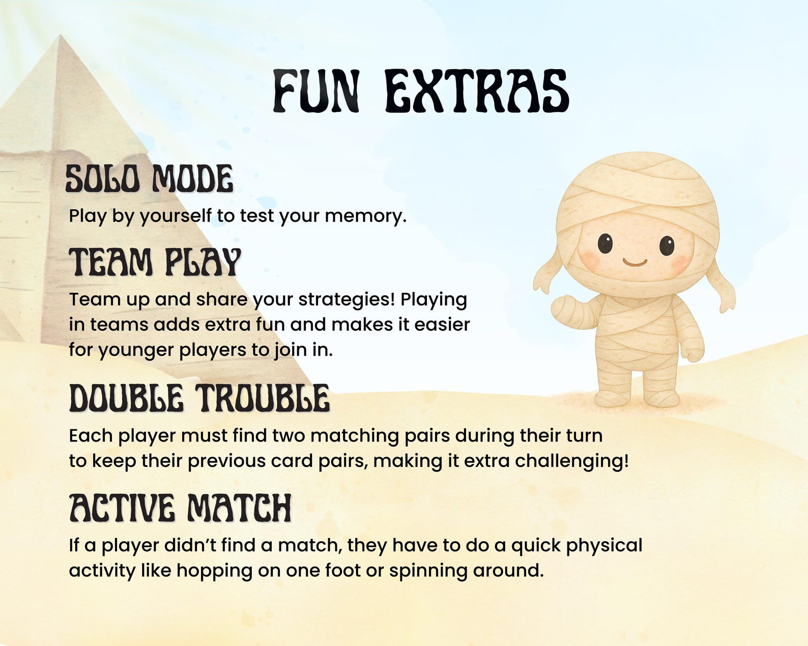 Ancient Egypt Memory Game - Printable Matching Activity for Kids (PDF ...