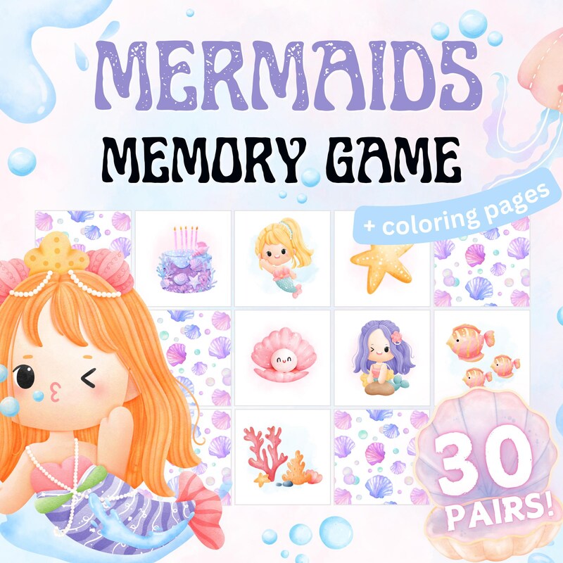 Mermaid Game - Etsy