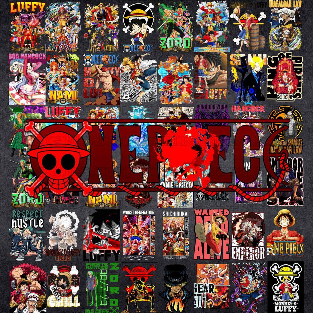 New One Piece Designs Bundle, Anime Art, Instant Download, High-quality ...