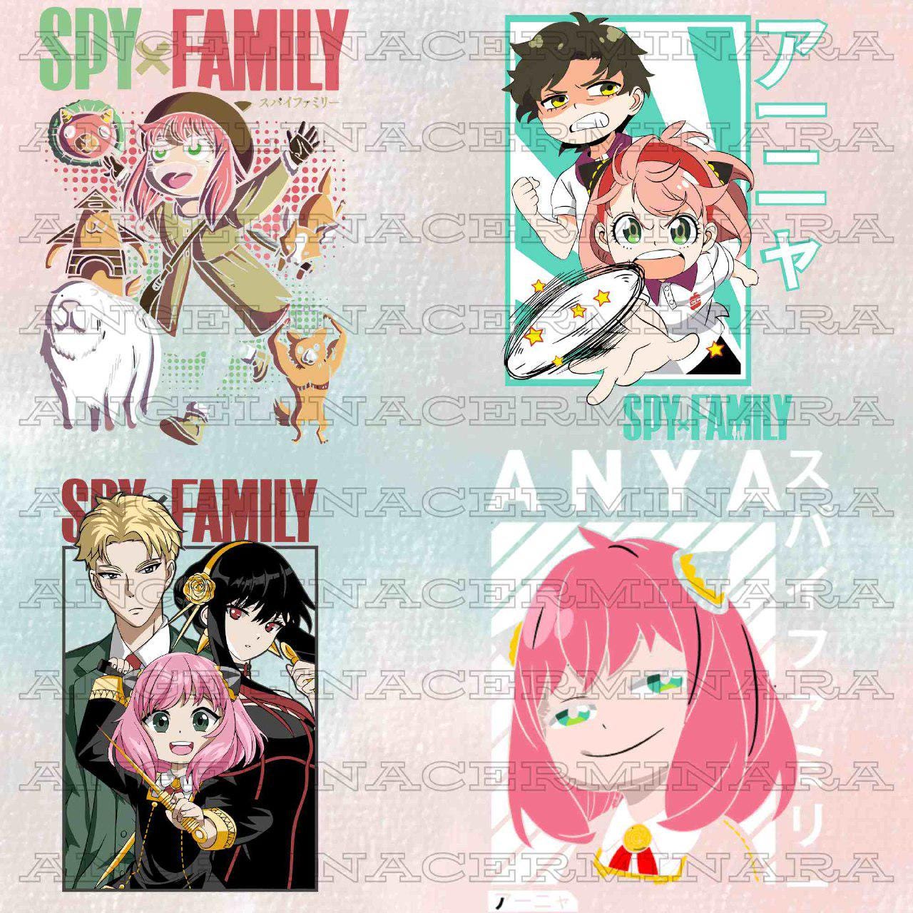 Spy Family Characters Png, Anime Trending T-shirt Design Premium Png ...