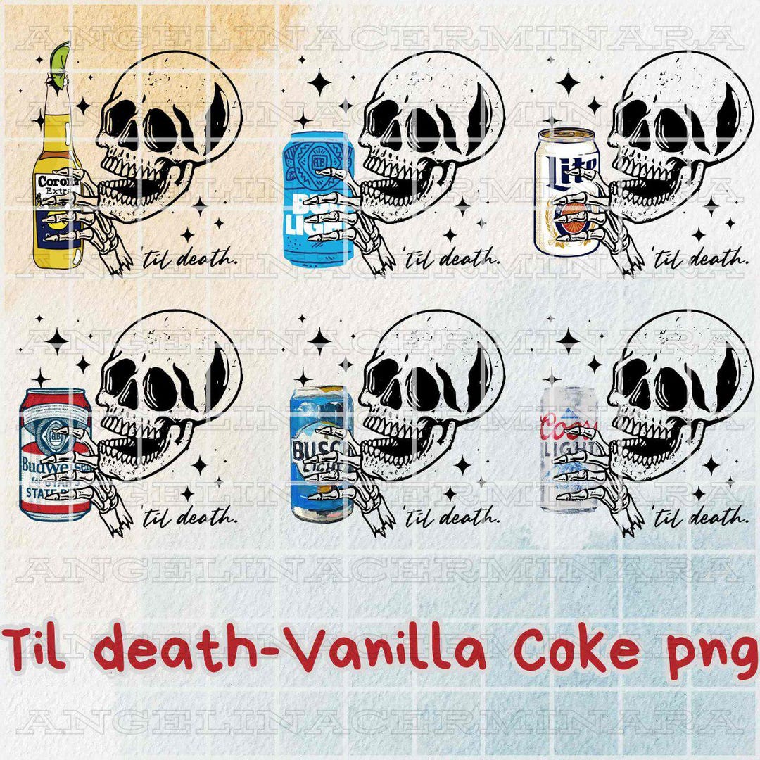 6 Designs Till Death Coke PNG, Skeleton Drinking Coca Cola PNG, Cute ...