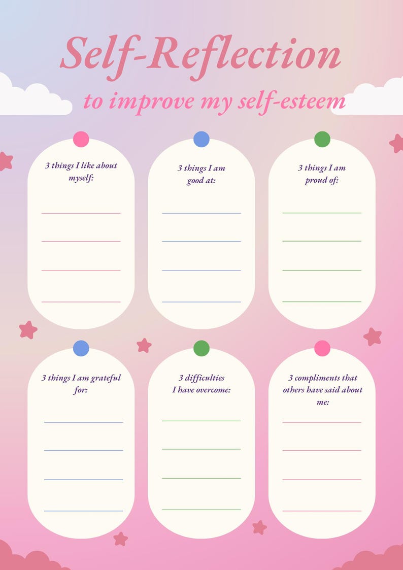 SELF LOVE PLANNER, Printable / Editable, Digital Download - Etsy