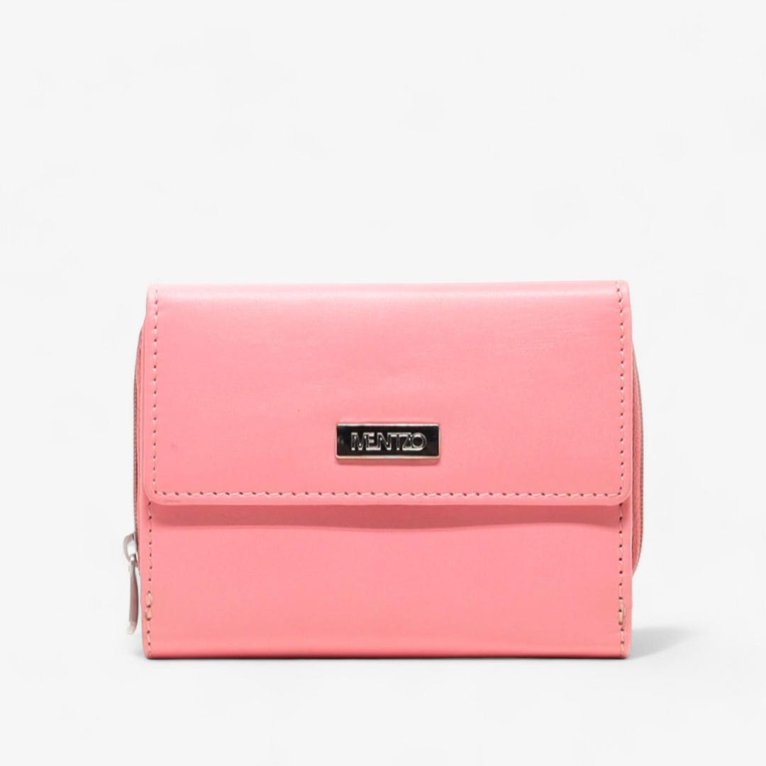 Stylish Light Pink RFID Leather Wallet for Secure Essentials - Etsy
