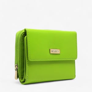 Stylish Green RFID Leather Wallet for Secure Essentials - Etsy